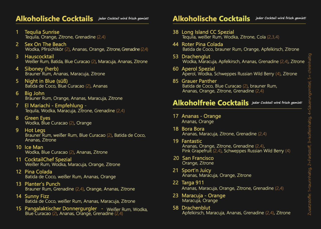 Alle Cocktails - Cocktailzauber